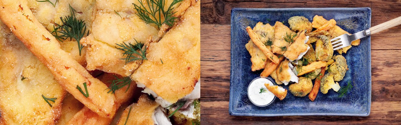 One Tray Crispy Fish Meal