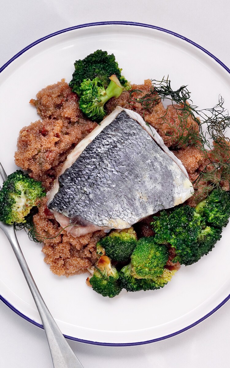 Gebratener Schellfisch mit Amaranth-Pilaw