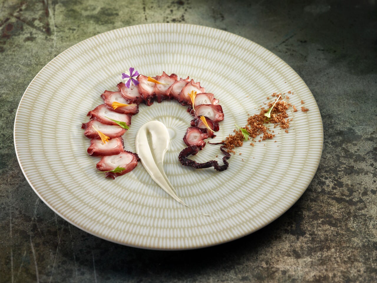 Pulpo con crema de tocineta y parmesano | Recetas de Martín Berasategui ...