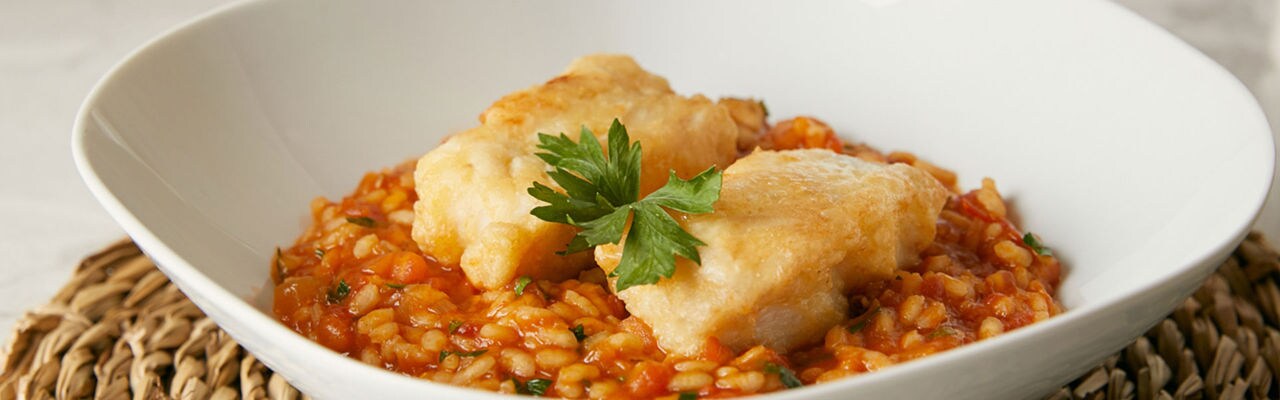 Arroz de tomate com filetes de pescada Filipe Carvalho | BEKO