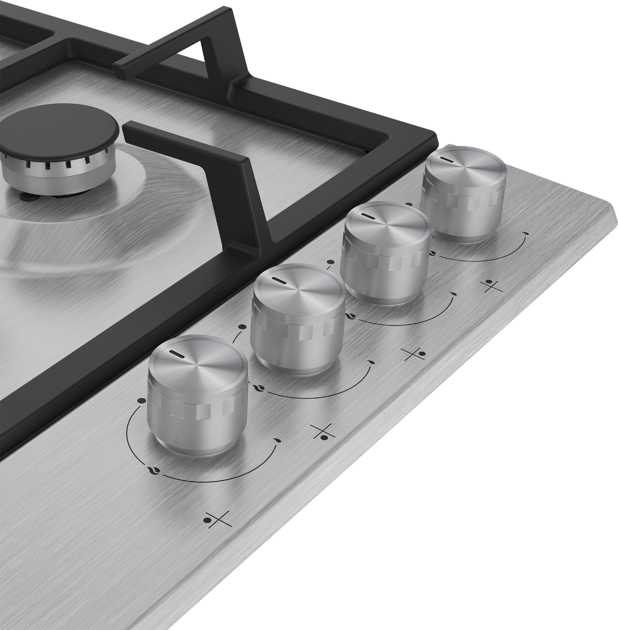 Table de cuisson encastrable (Gaz, 60 cm) | HIAW64225SX | BEKO