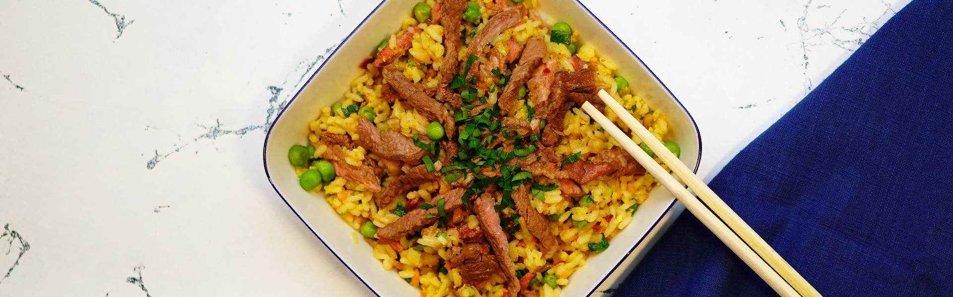 Japanese Beef Fried Rice in the Airfryer