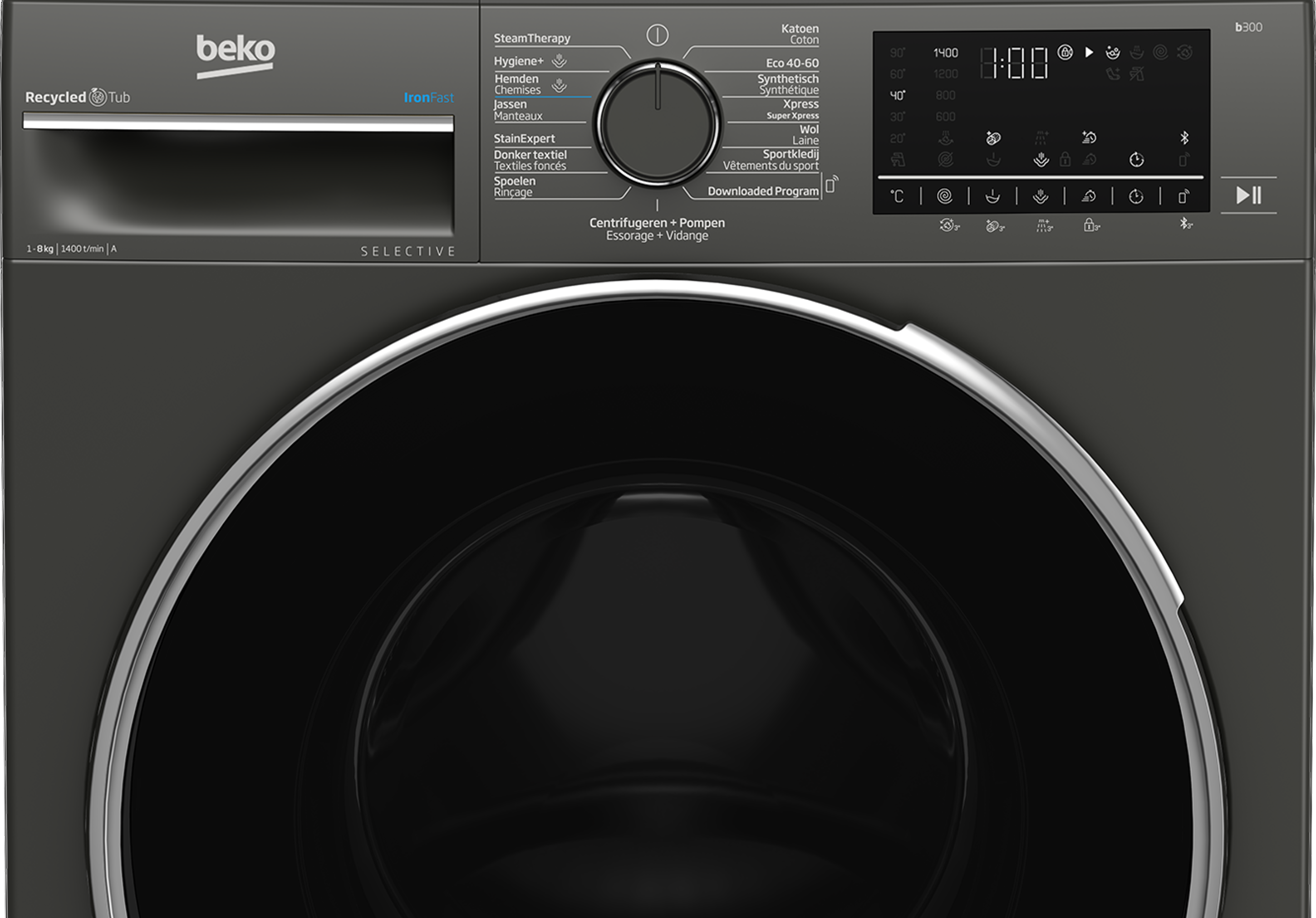 B3WT58410M2 | 8 kg 1400 tpm Vrijstaande Wasmachine | BEKO