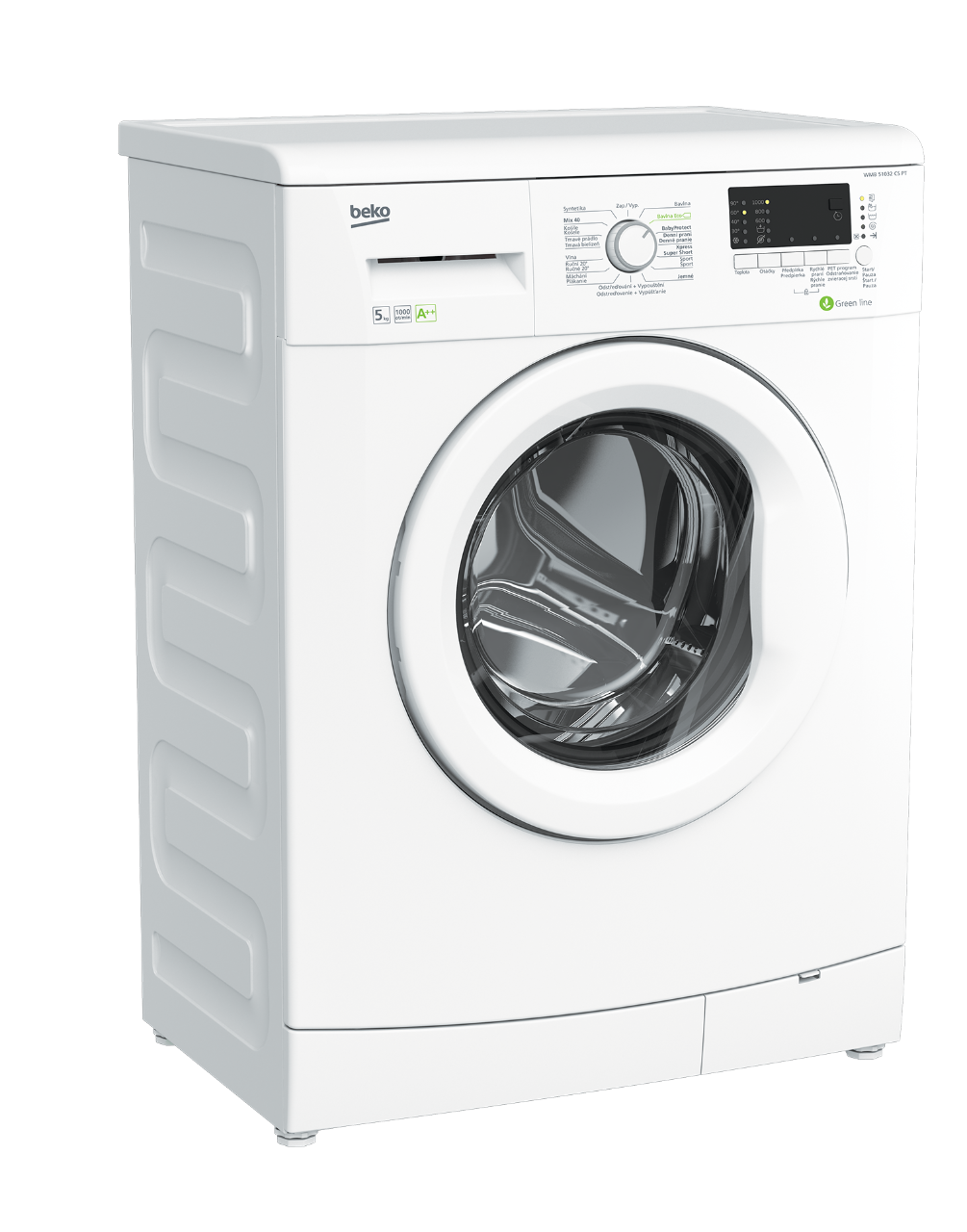 Pračka (5 kg, 1000 ot./ min) | WMB 51032 CS PT | BEKO