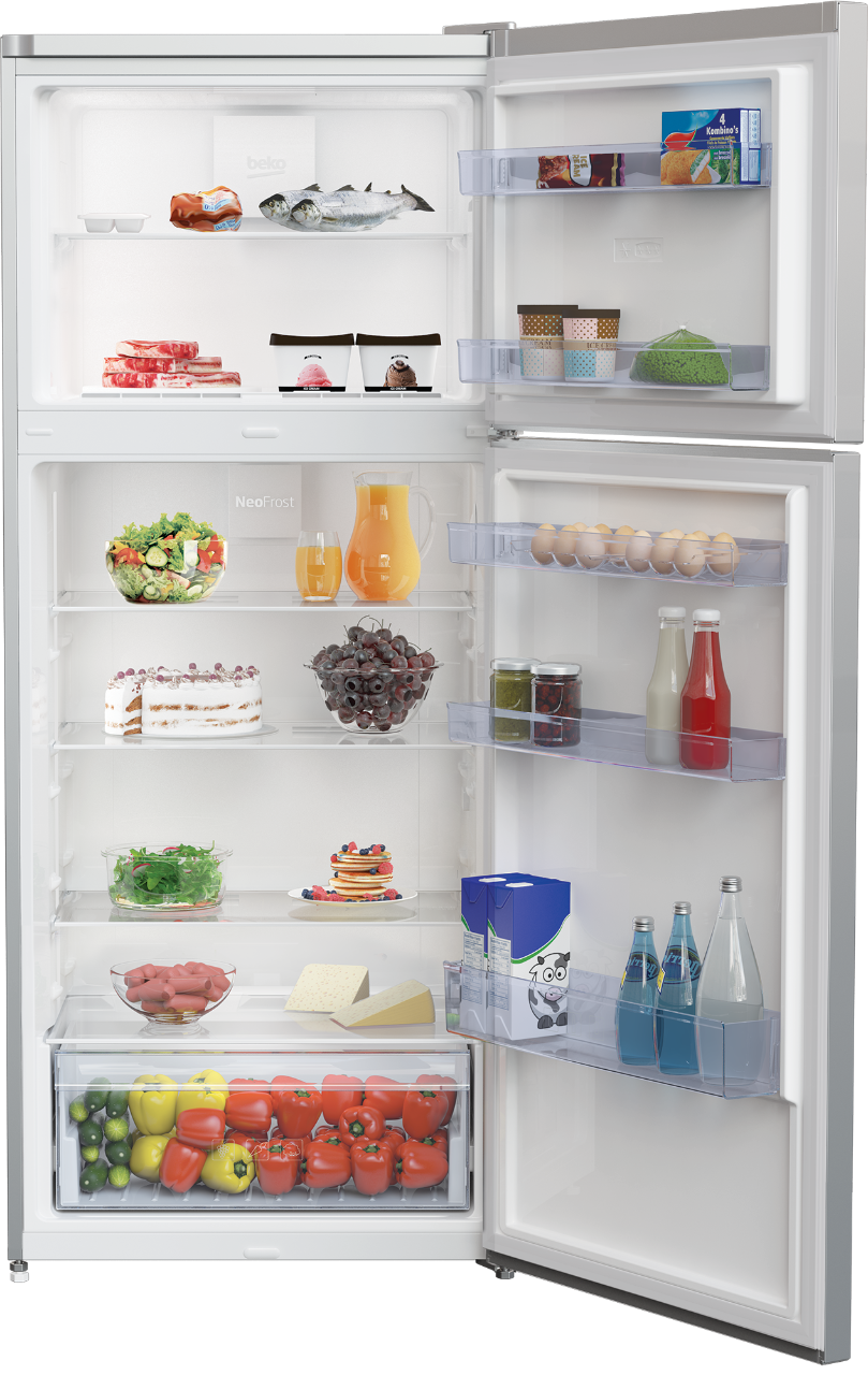 RDNE430K02DX ثلاجة مع فريزر علوي - بيكو