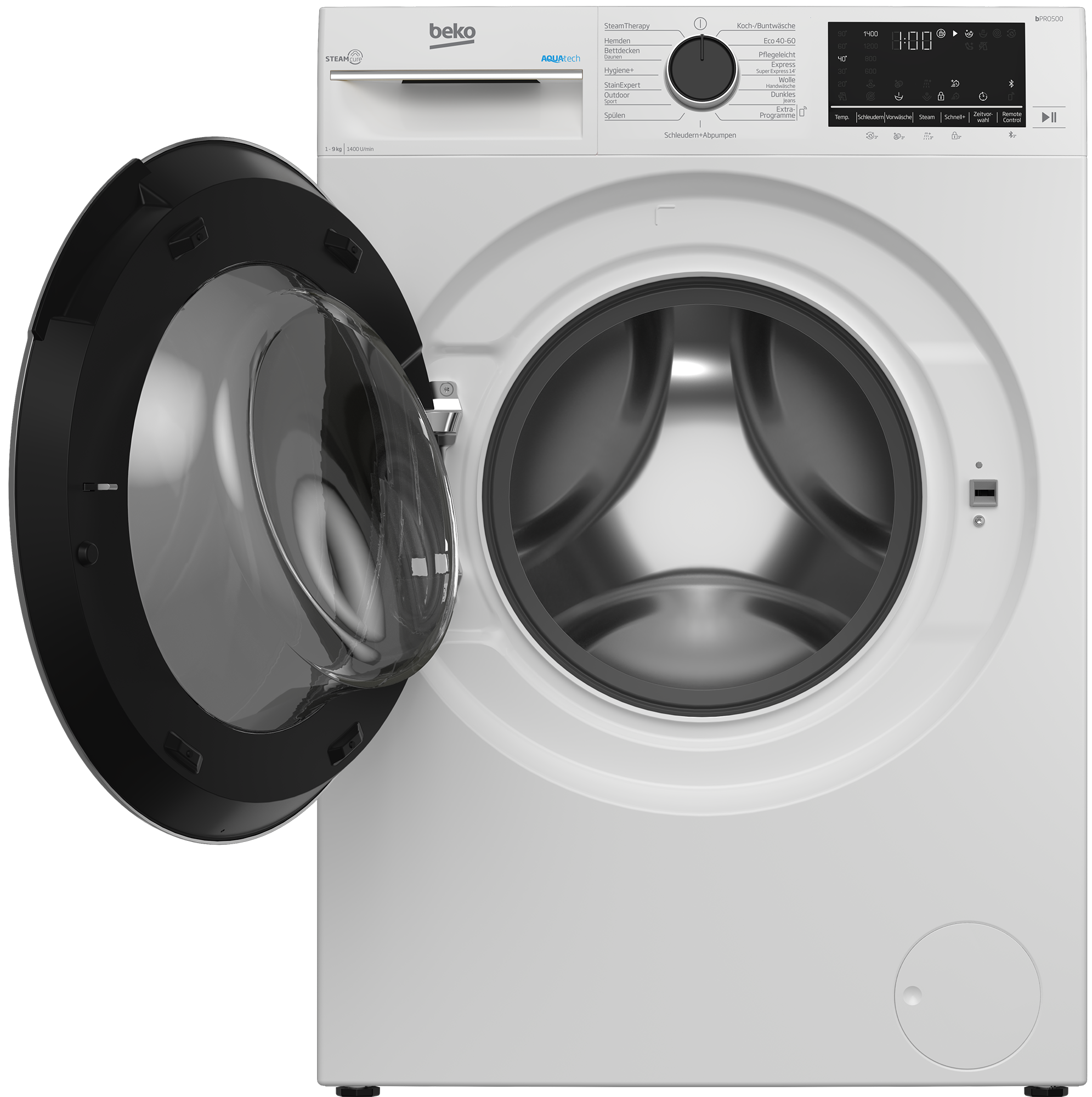 B5WFT594138W | Freistehende Waschmaschine (9 kg, 1400 U-Min) | BEKO