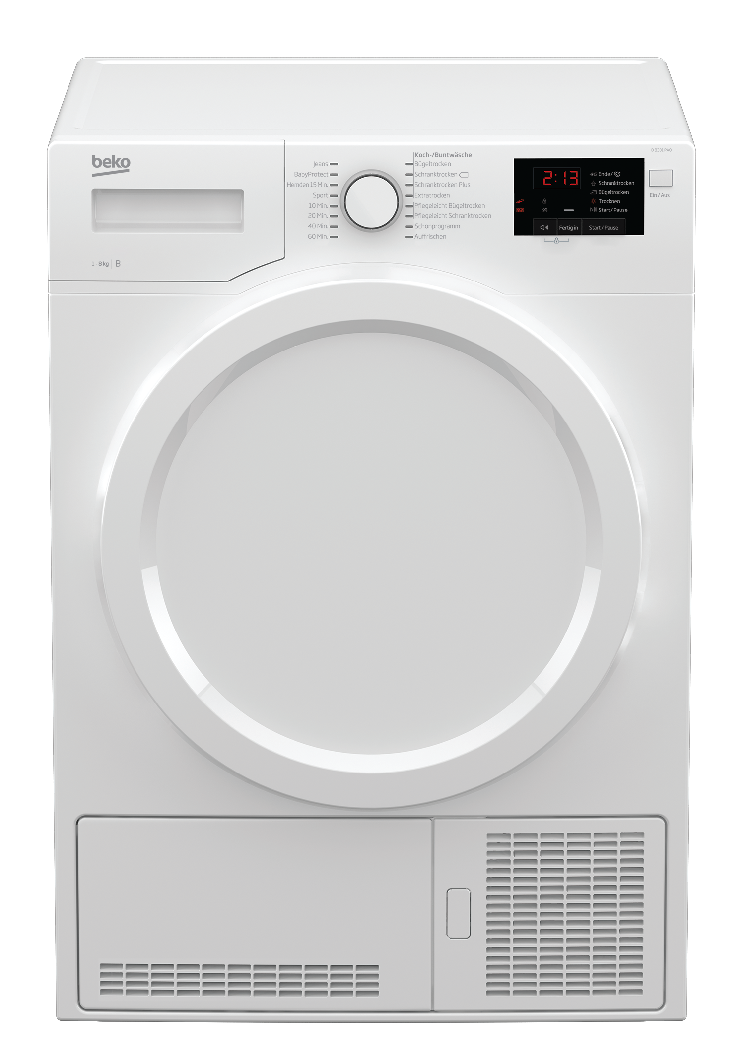 Trockner (Kondenstrockner, 8 kg) | D 8331 PA0 | BEKO