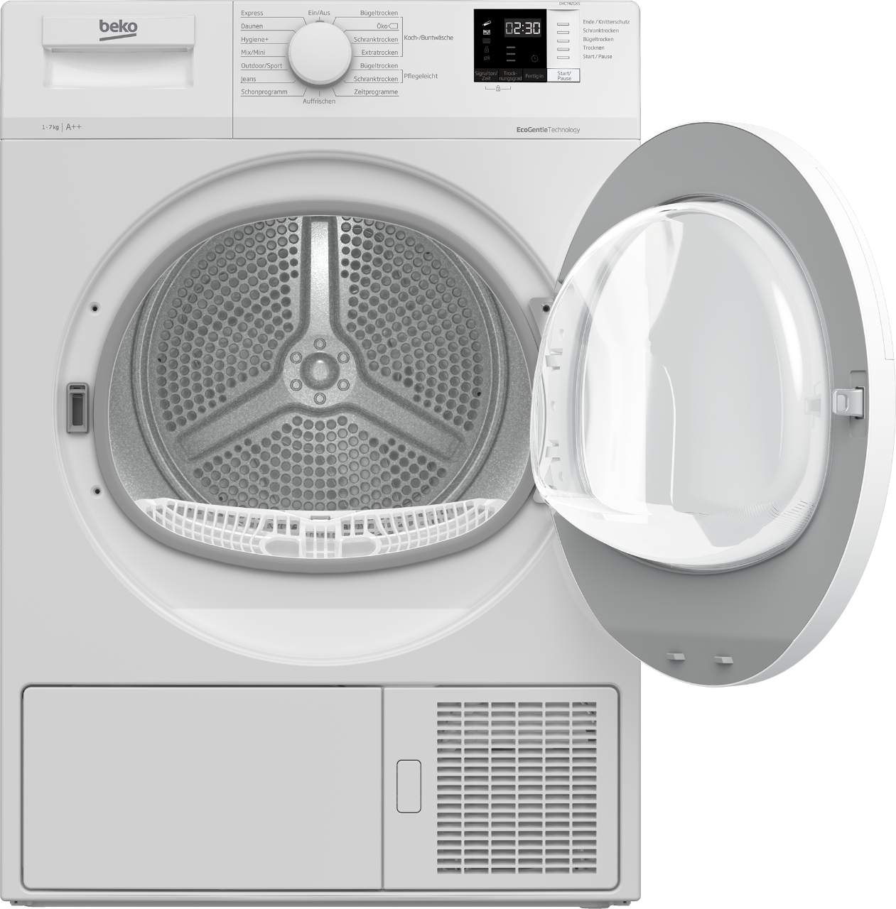 Trockner (Wärmepumpentrockner, 7 kg) | DHC742GXS | BEKO
