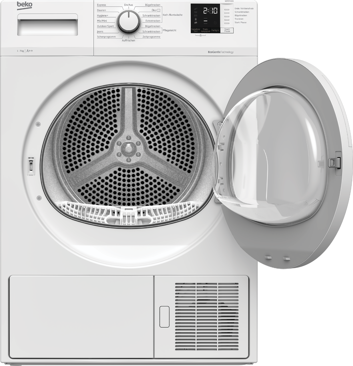 Trockner (Wärmepumpentrockner, 7 kg) | WDPS742GS | BEKO