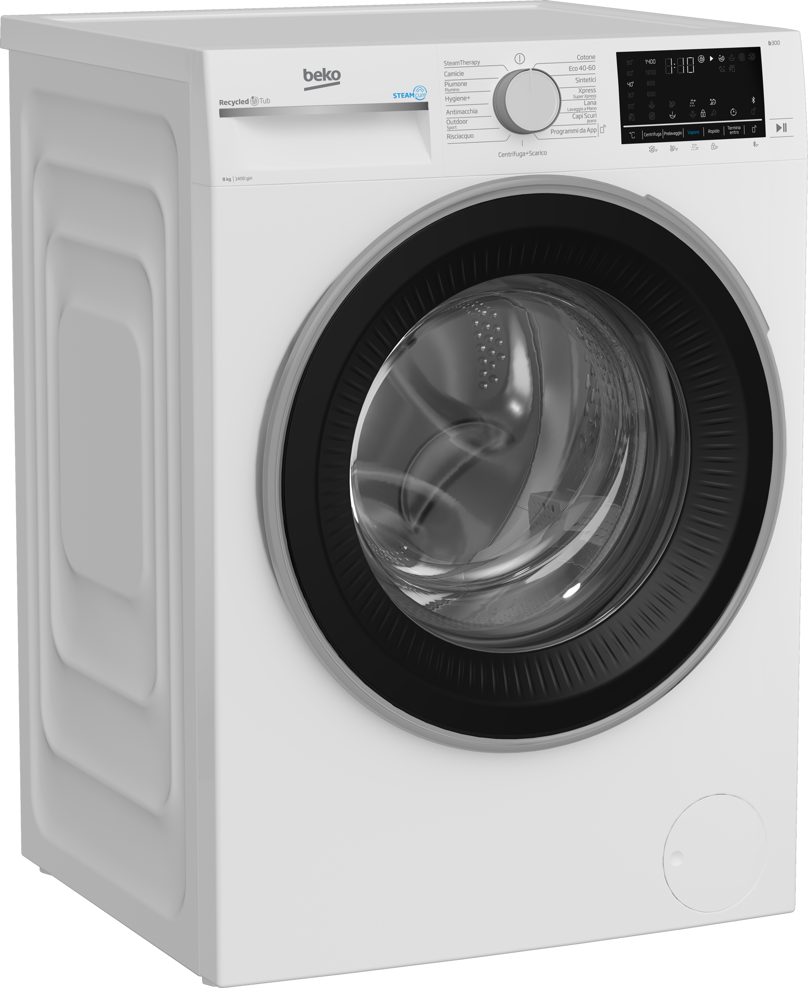 EPBWU384S | Lavatrice Beyond 8kg, Classe A, 1400giri, Vapore | BEKOGLOBAL