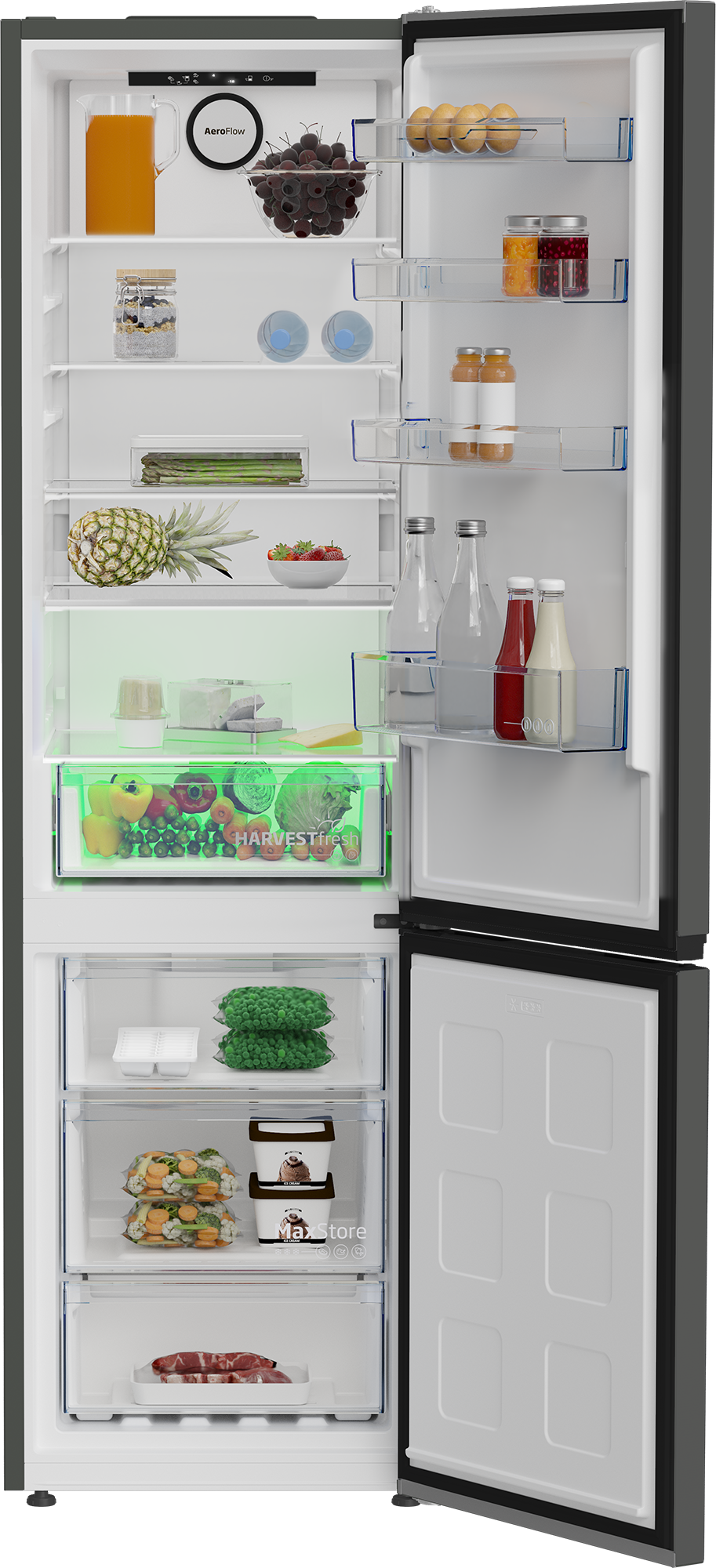 B5RCNE406HG | Frigorifero Combinato, Total No-Frost, 59.5 cm | BEKOGLOBAL