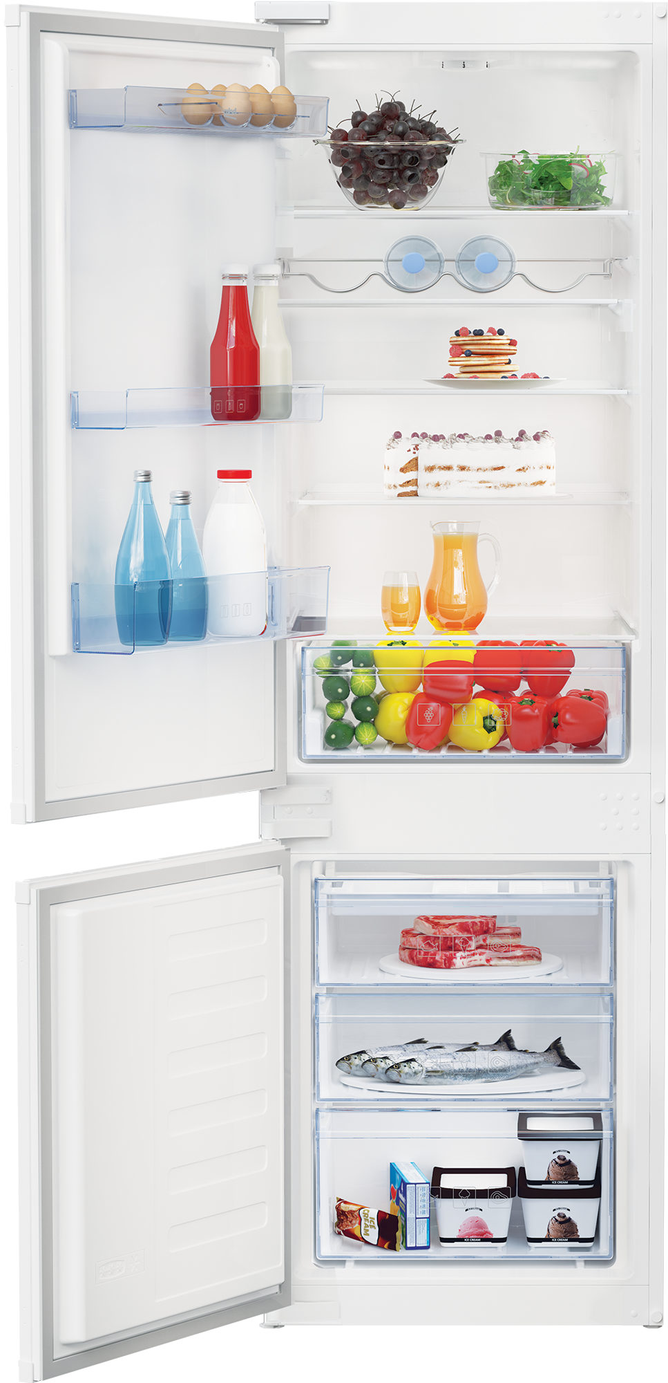 Frigorifero da Incasso Combinato, Statico, h 177.5 cm | BCSA285K3SN LH ...