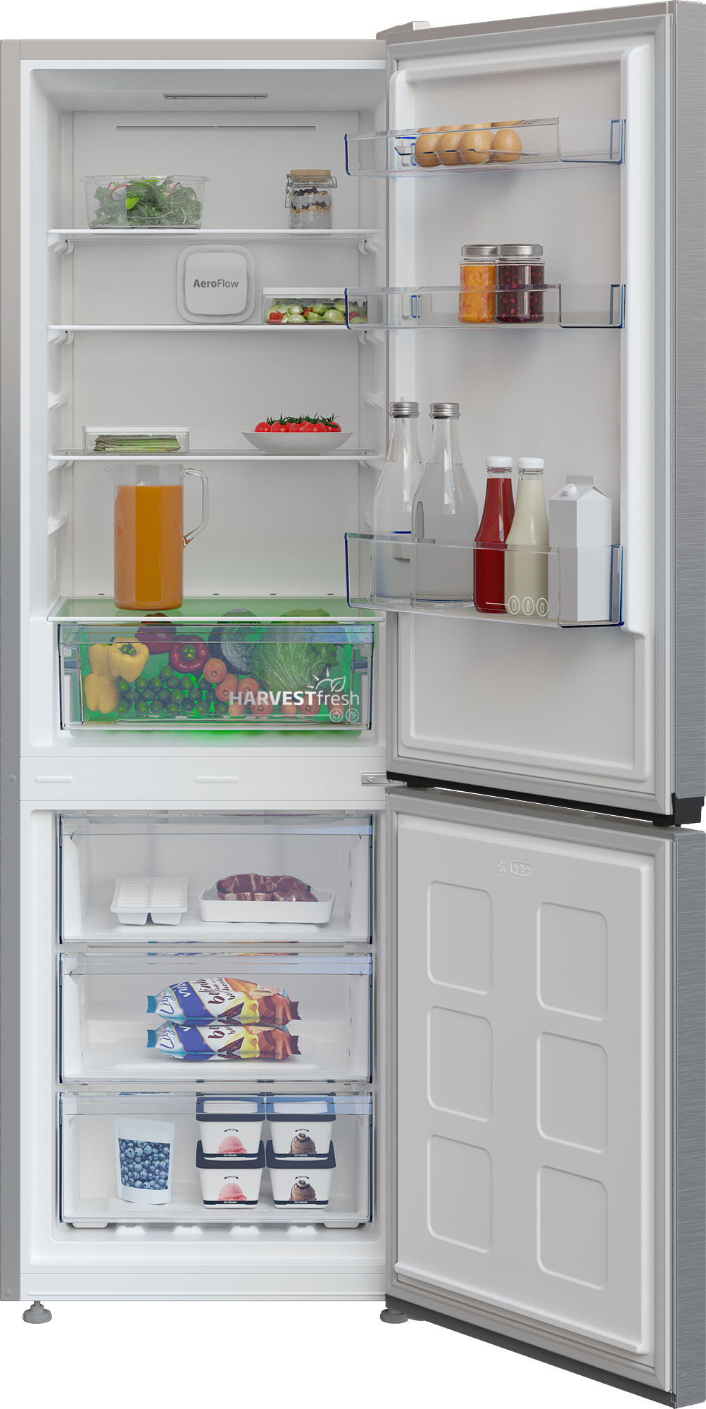 B3RCNA344HXB | Frigorifero Combinato Beyond, Total No-Frost, 59,5 cm | BEKO