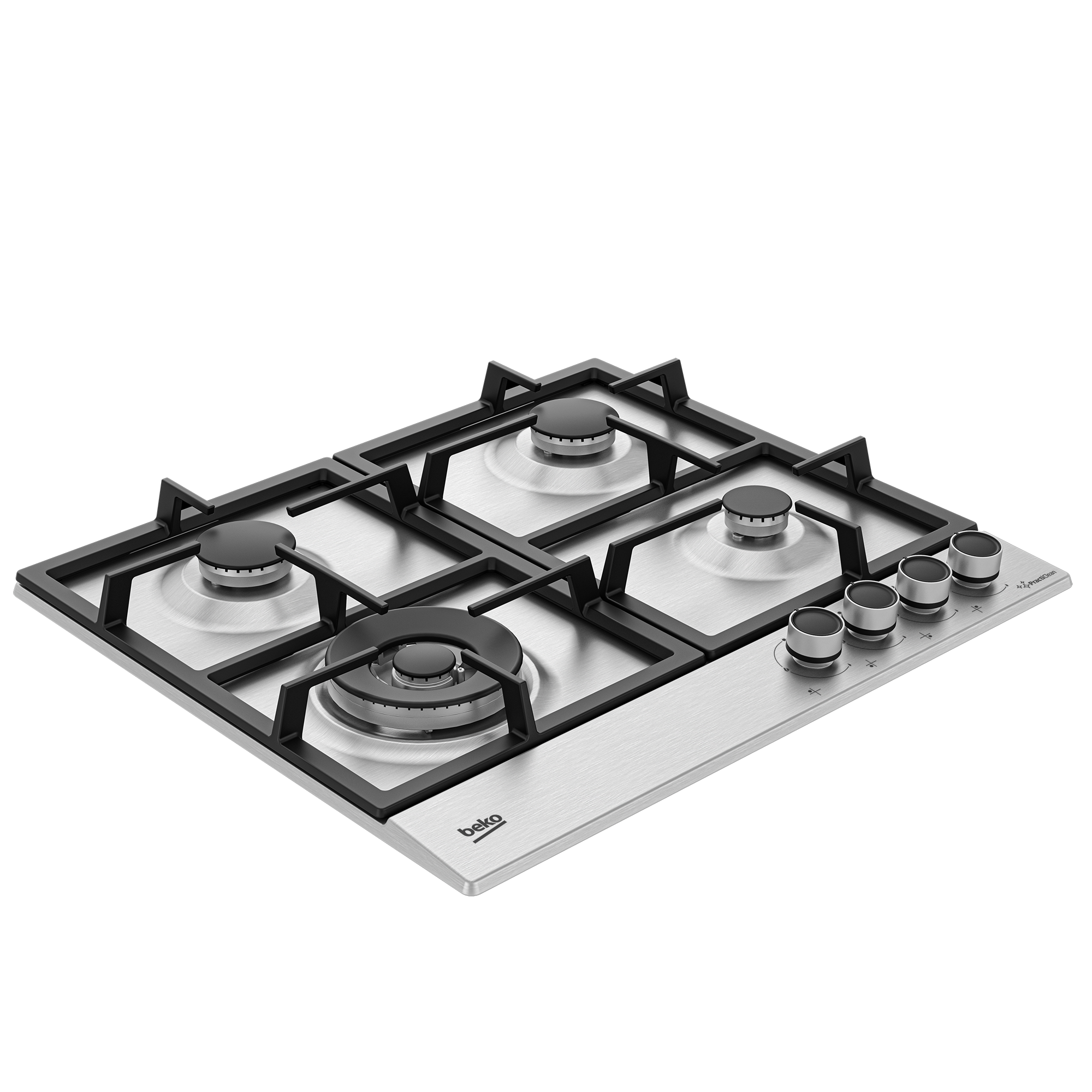 HIAW64225SXE | Piano a Gas con PractiClean, 3 Bruciatori + 1 Wok, 60 cm | BEKO