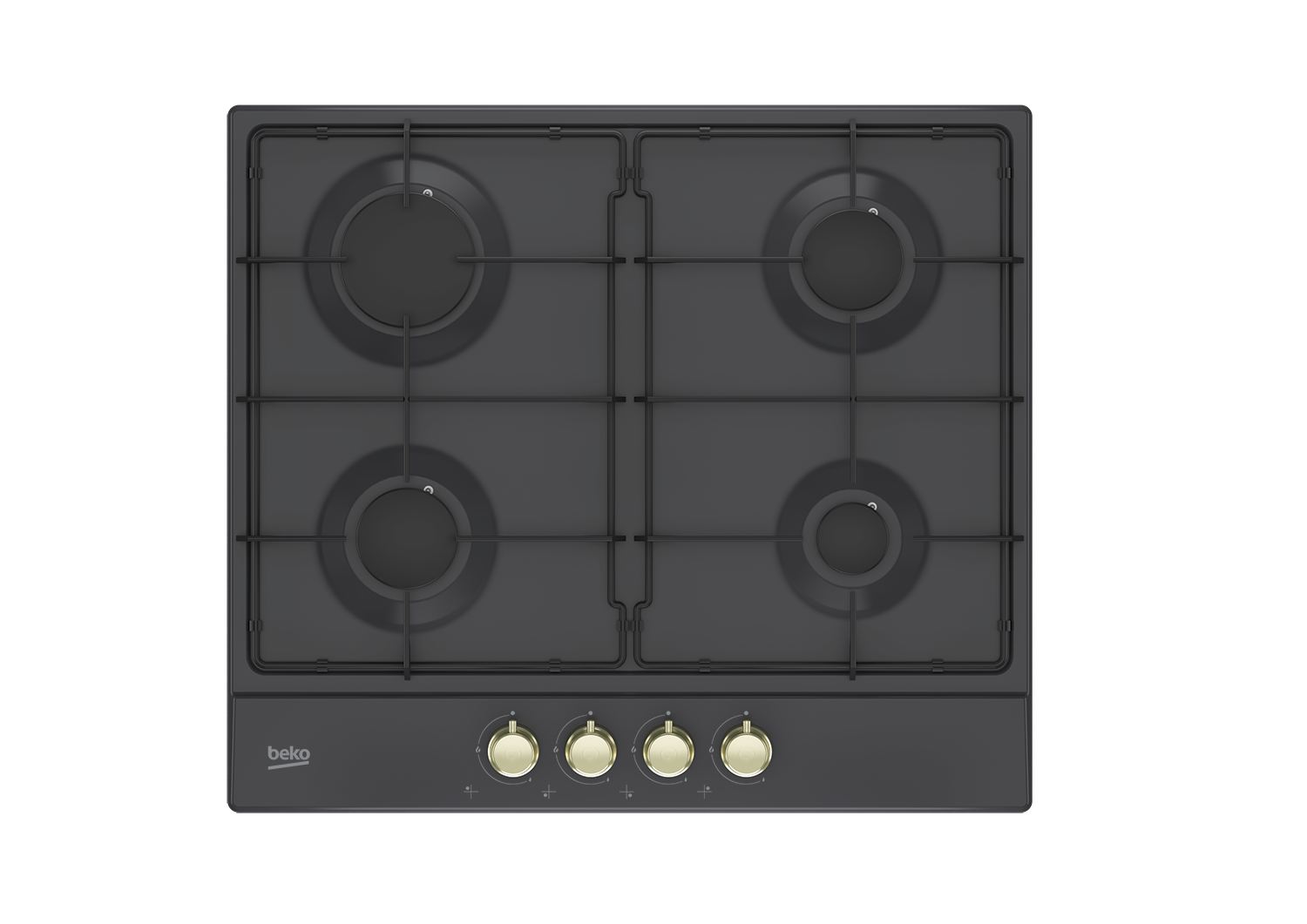 60 cm Gas Piano Cottura da Incasso ( 4 Bruciatori a Gas ) | HIAG 64224 ...