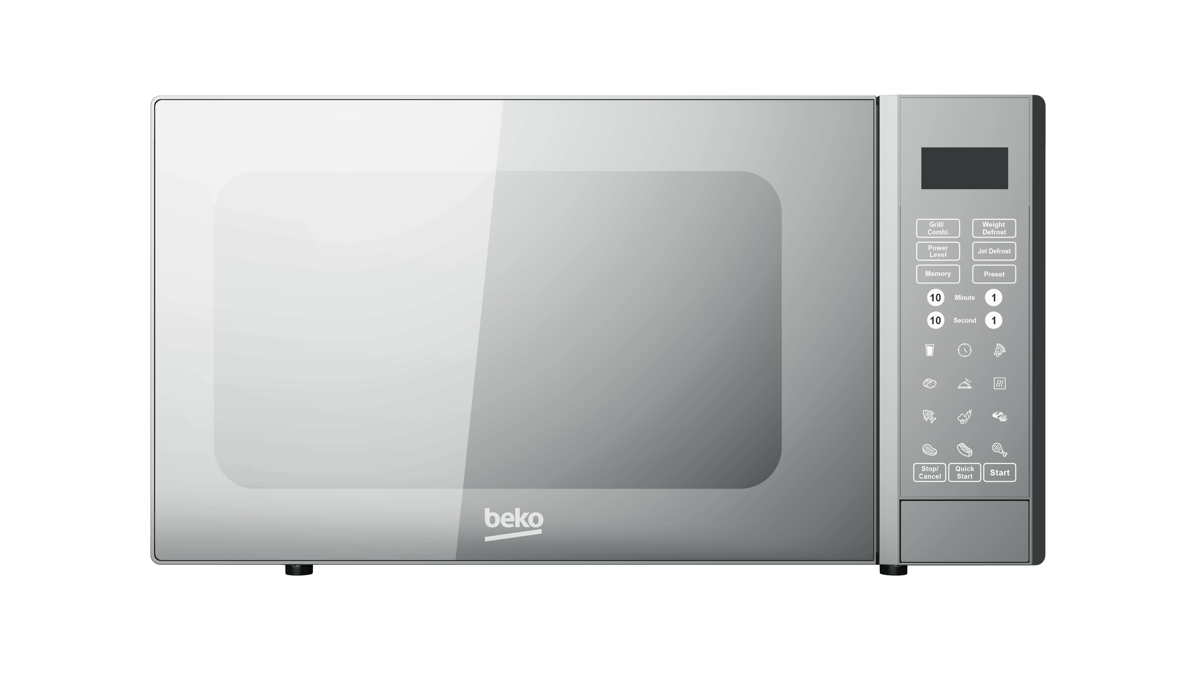 Microonde con Grill, 900 Watt, 30 L, Grigio | MGF30330S | BEKO