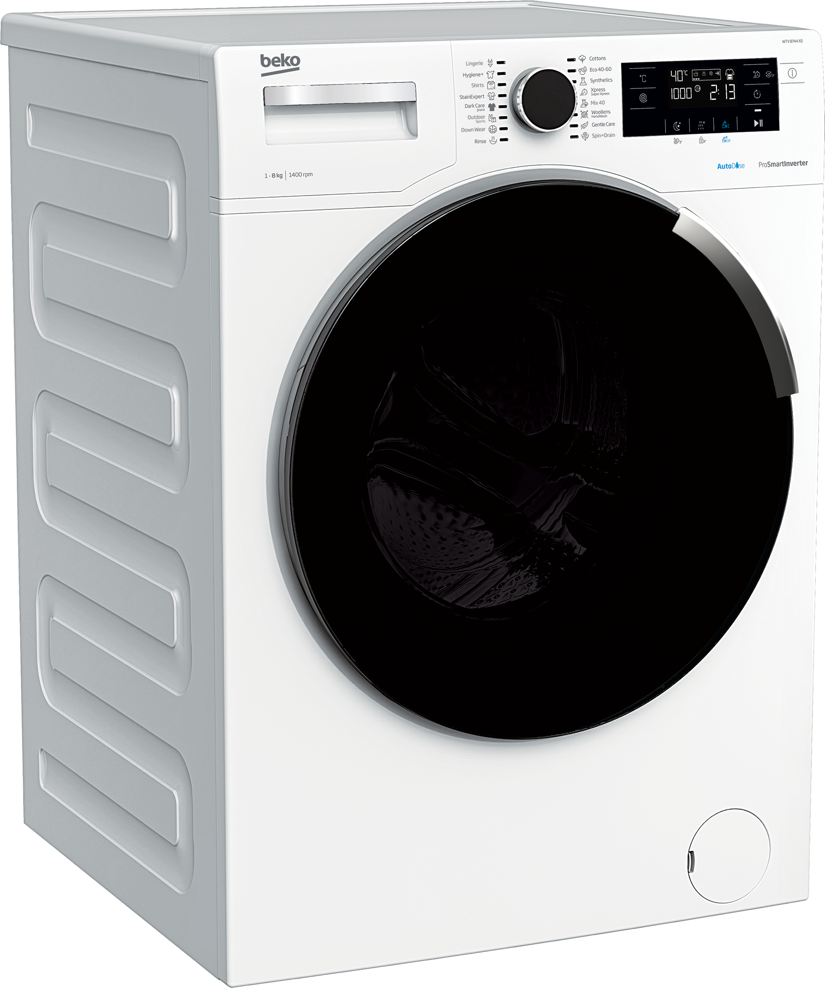 WTV 8744 XD | Самостојна машина за перење (8 kg, 1400 rpm) | BEKOGLOBAL