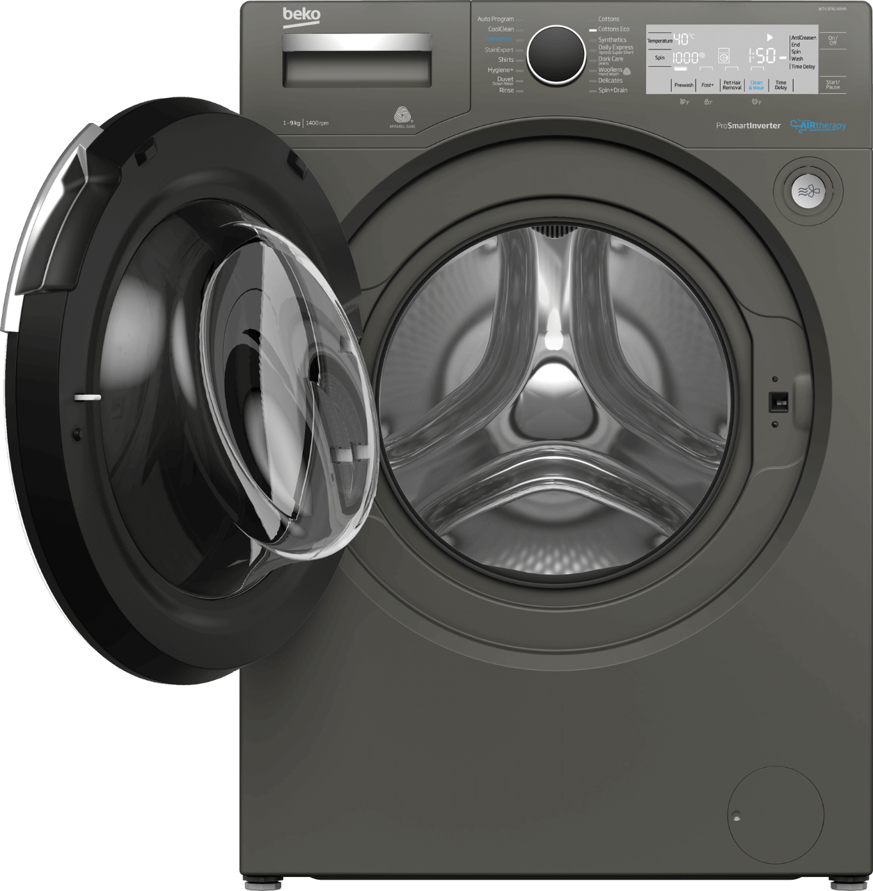Freestanding Washing Machine (9 kg, 1400 rpm) | WTV 9745 X0MA | BEKO