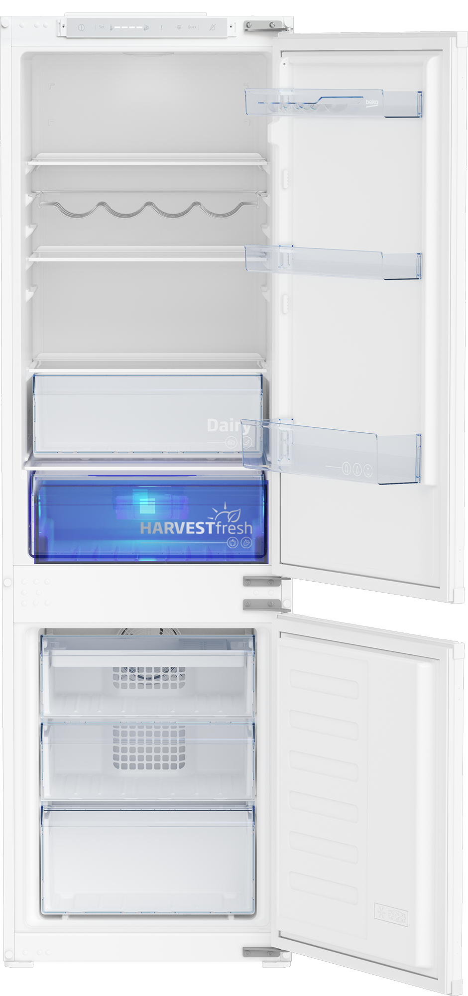 BCHA275E4SN | Frigorífico Combinado de Encastrar (Combinado, 54 cm) | BEKO