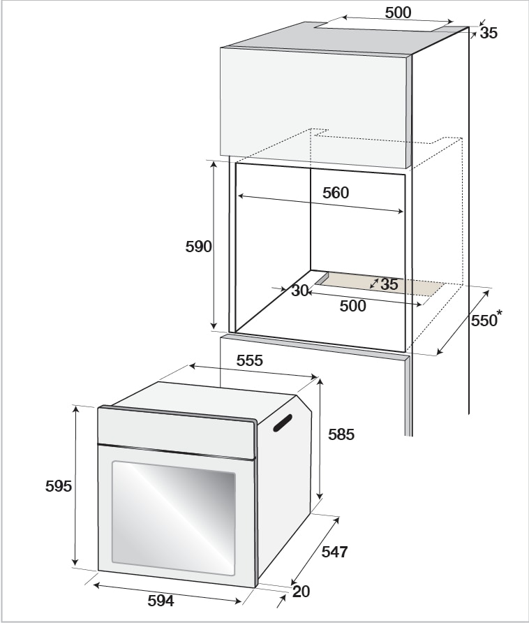 Ugradna rerna (60 cm 80 L) | BVM35400XS | BEKO