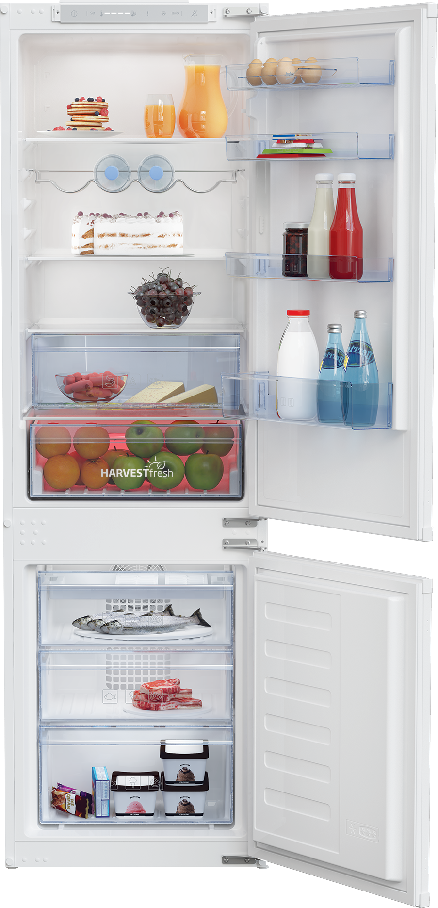 Ugradni frižider sa zamrzivačem (Zamrzivač na dnu, 54 cm) | BCHA275E4SN ...