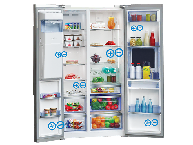 Ugradni frižider sa zamrzivačem (Zamrzivač na dnu, 54 cm) | BCHA275E4SN ...