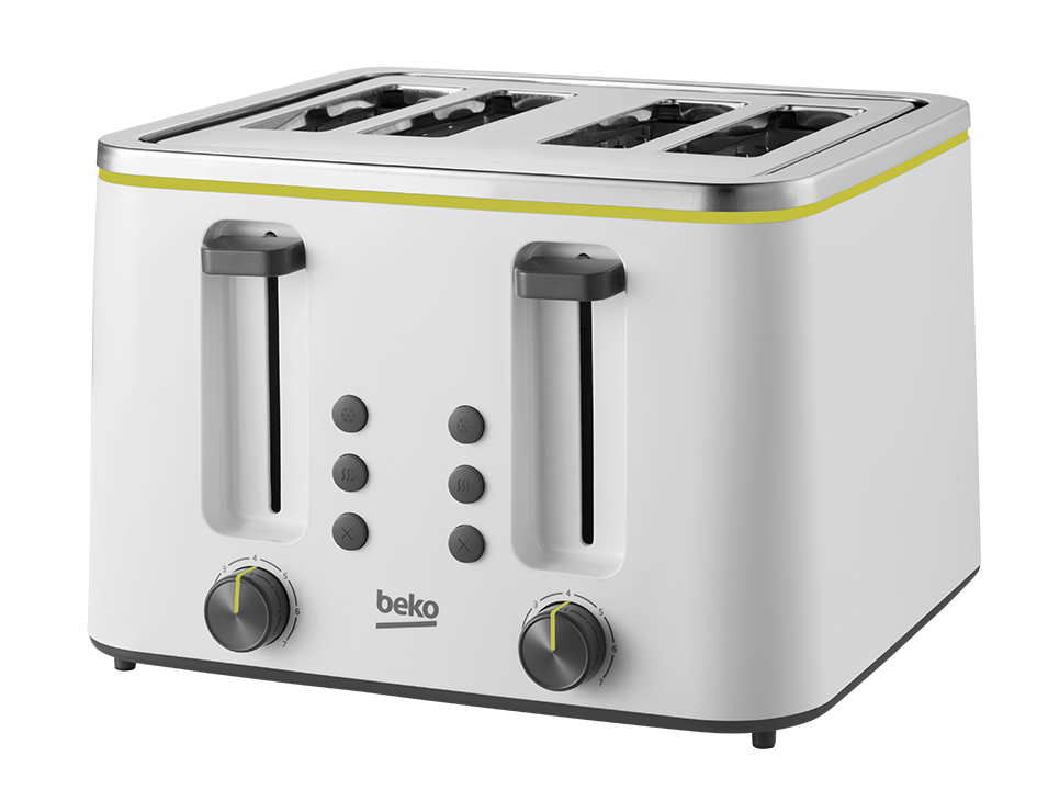 Toaster (1400 W, 4 Slot) | TAM4341W - UK | BEKO