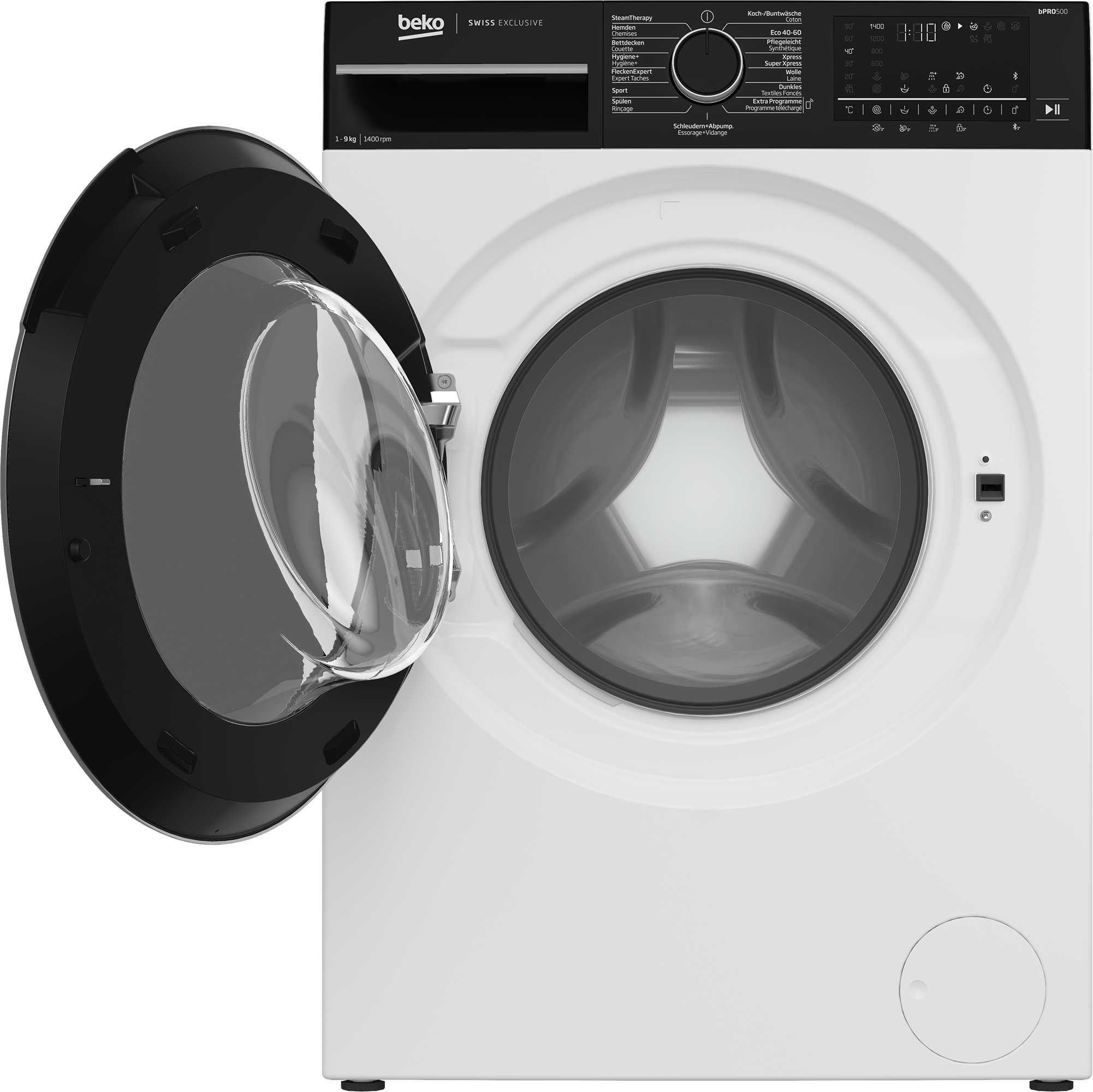 WM550 | Frontlader Freistehende Waschmaschine (9 kg, 1400 U-Min) | BEKOGLOBAL