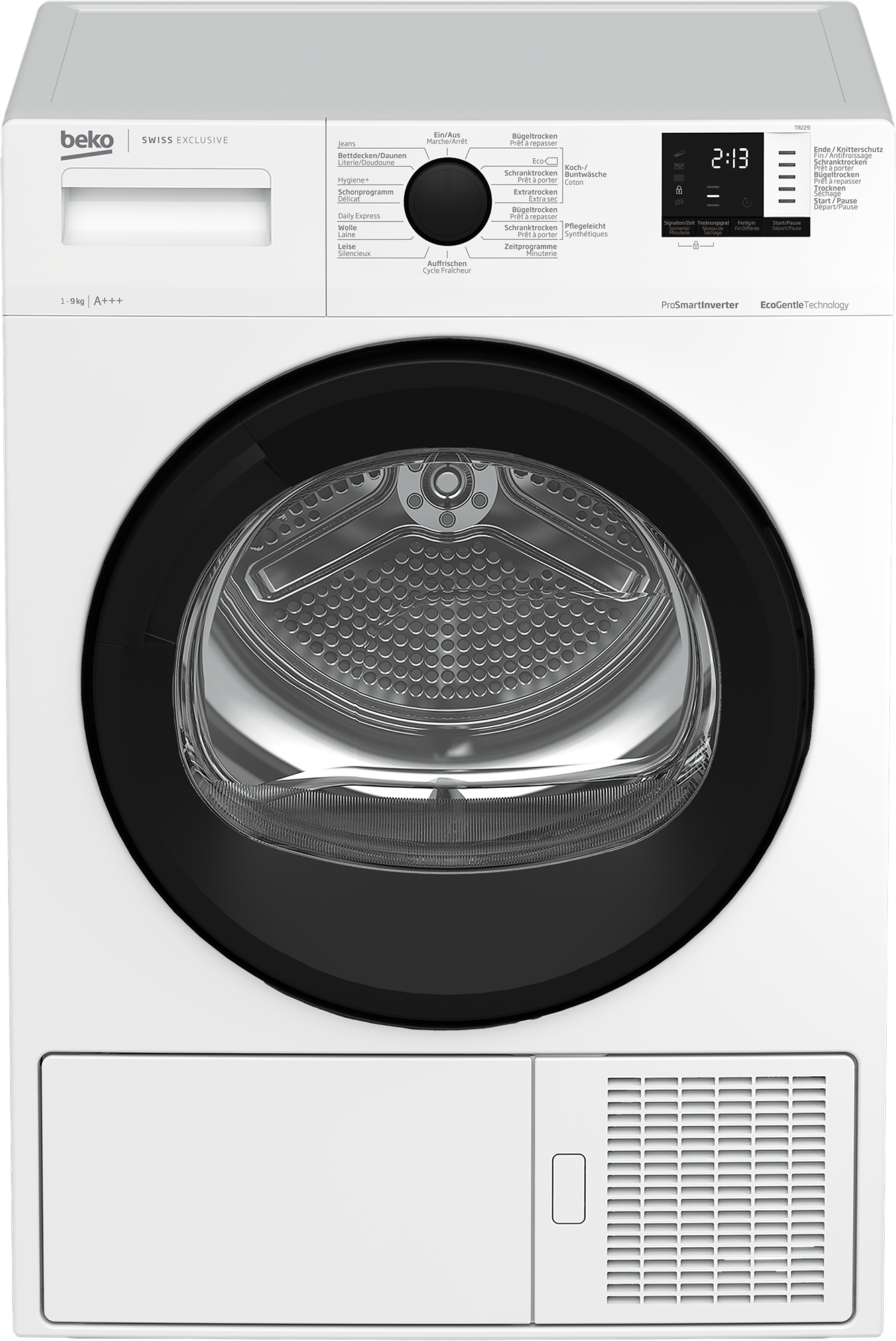 TR229 | TR229: Trockner, 9kg | BEKOGLOBAL