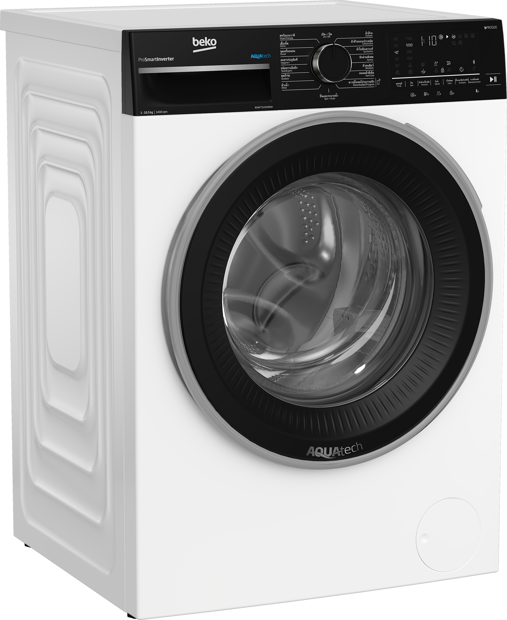 B5WFT5105485W | เครื่องซักผ้าฝาหน้า (10.5 กก., 1400 รอบ/นาที) | BEKOGLOBAL